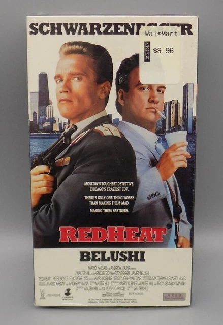 SEALED VHS RED Heat Arnold Schwarzenegger Jim Belushi 1988 Carolco Avid ...