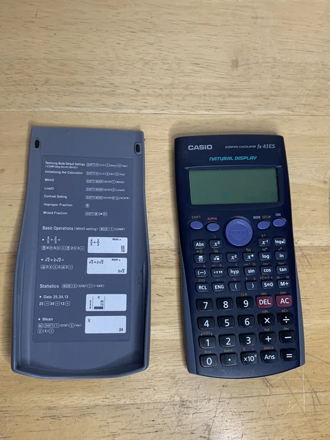 CASIO SCIENTIFIC CALCULATOR Fx-83ES A levels GCSE School Science Maths ...