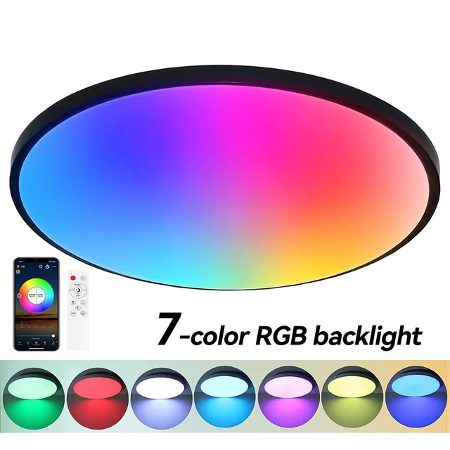 30CM RGB CEILING Light Dimmable 28W Ceiling Light LED Colour Changing ...