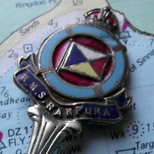 C1939 P&O SHIPPING Liner SS RMS HMS Ranpura WW2 Armed Merchant Man ...