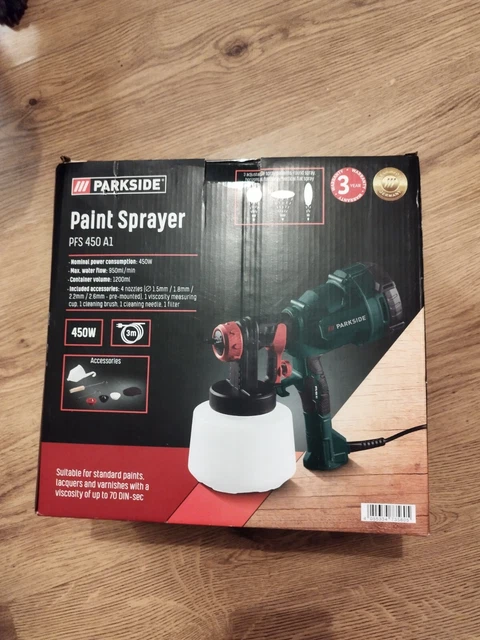 PARKSIDE 450W ELECTRIC Paint Sprayer Handheld Gun EUR 67,03 - PicClick FR
