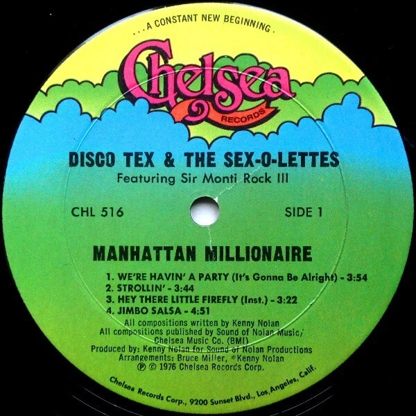 DISCO TEX & His Sex-O-Lettes mit Sir Monti Rock III - Manhattan Million ...