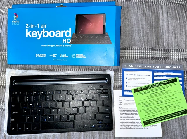 DIGITAL BASICS 2-IN-1 Air Keyboard HQ Bluetooth Technology $7.99 - PicClick