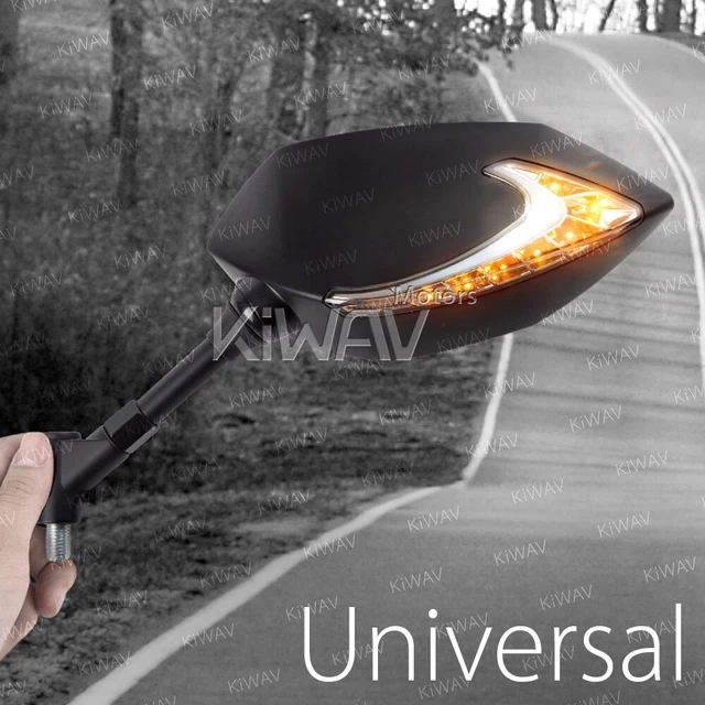 LUCIFER LED MIRRORS indicator M10 1.25 for Kawasaki KLR KLV KLX KH ...