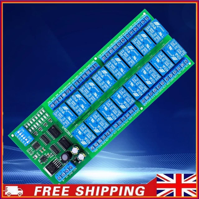 16 CHANNEL RS485 Relay Board RS485 Relay Module for PLC PTZ Camera ...