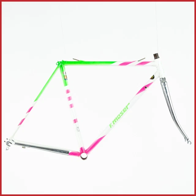 MOSER STEEL FRAME FRAMESET VINTAGE 80s ROAD RACING BIKE BICYCLE OLD ...