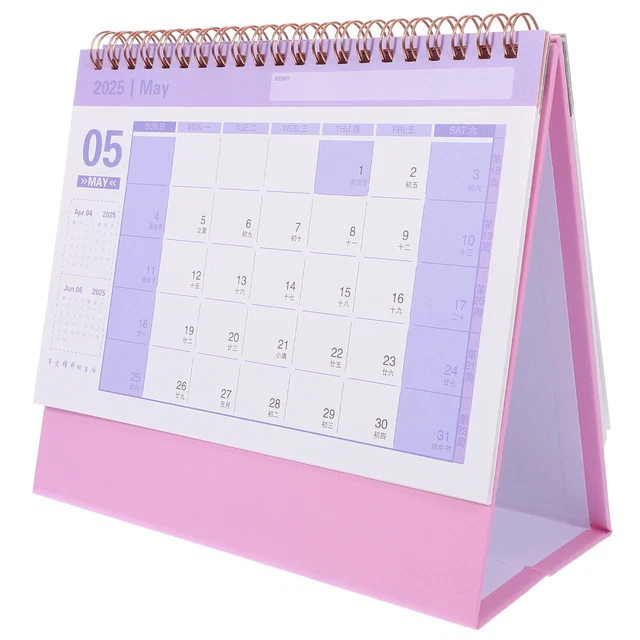 2025 TABLETOP CALENDAR, 2025 Daily Flip Calendar Standing Flip Desktop ...