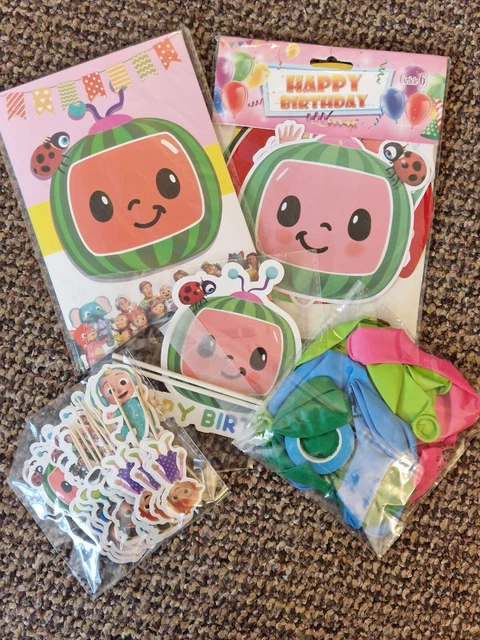 COCOMELON TABLECOVER COCOMELON Balloon Party Decoration Banner Flag ...