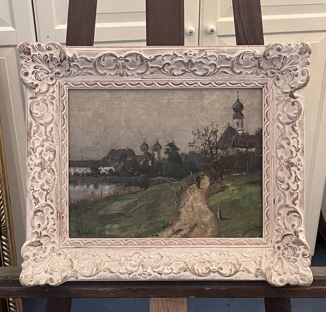 ÖL AUF HOLZ / Ölgemälde - Signiert & Gerahmt - Landschaft - 1998 EUR 54,90 - PicClick DE