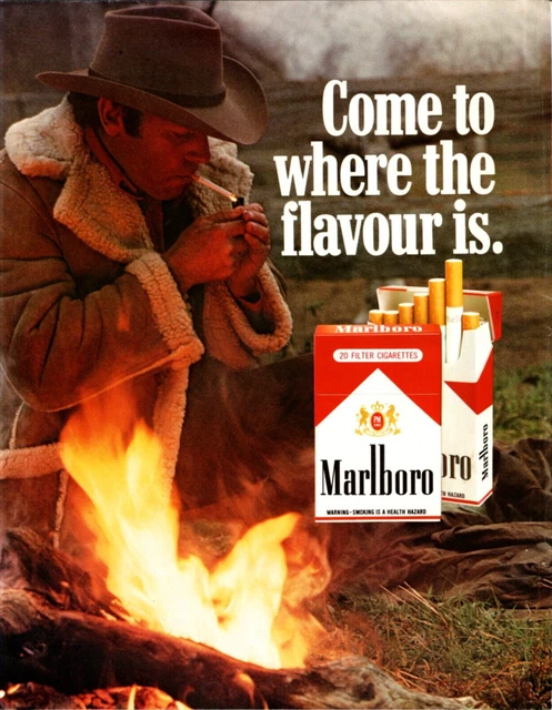 1978 MARLBORO CIGARETTES Vintage Original Australian A4 Print Ad $34.99 ...