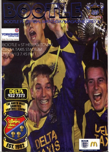 A2 BOOTLE V St Helens Town 24/09/13 NWCFL Division 1 £1.75 - PicClick UK