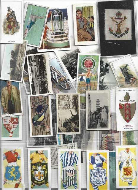 34 CIGARETTE CARDS Rare Types Cws Boy Scout Badges Rin Tin Tin Guy ...