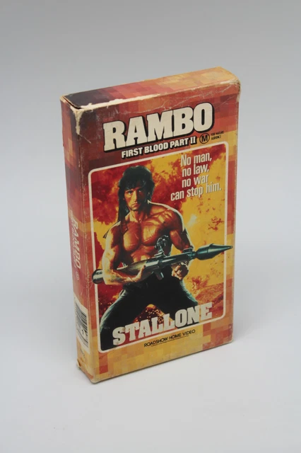 RAMBO: FIRST BLOOD PART II - RARE Australian Roadshow Video - 1985 VHS ...