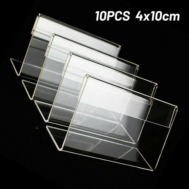 ACRYLIC SIGN DISPLAY Stand for Price Tag and Business Card 1015pcs (4 ...