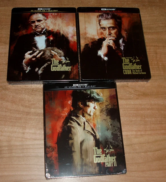 THE GODFATHER (THE Godfather) Trilogy 4K UHD + Blu-Ray Steelbook New ...