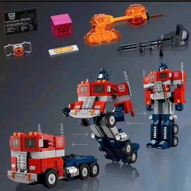 LED TRANSFORMERS OPTIMUS Prime (10302) New Complete Set No Box ...