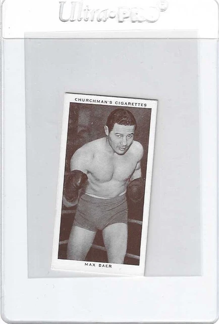 MAX BAER CHURCHMAN Boxing Personalities Set Cigarette Card Boxing 1938 ...