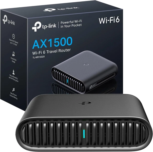 TP-LINK TL-WR1502X PORTABLE WiFi Router AX1500 | Dual Band, VPN, Multi ...