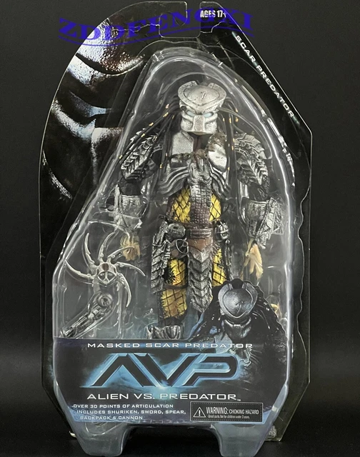 NECA ALIEN VS. Predator 7" Masked Scar Predator Action Figure Model ...