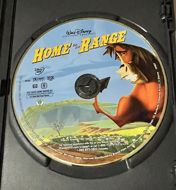 WALT DISNEY HOME On The Range Dvd 2004 Canadian Widescreen Children ...