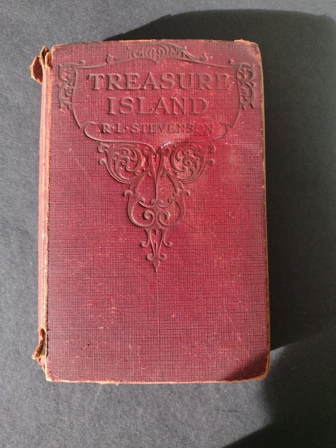 ANTIQUE BOOK TREASURE ISLAND ROBERT LOUIS STEVENSON With 1932 ...