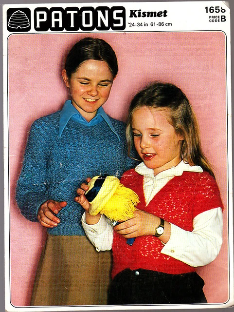 PATONS KNITTING PATTERN, Childs Sweaters, , 24-34in, 1658 £2.25 ...