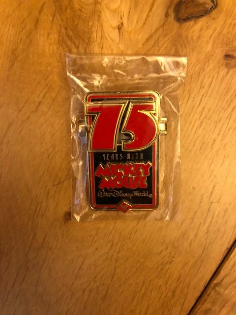 75 YEARS WITH Mickey Mouse Walt Disney World Cast Pin Limited Edition ...