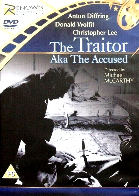 THE TRAITOR DVD Aka The Accused 1957 Movie Christopher Lee B&W Rare ...