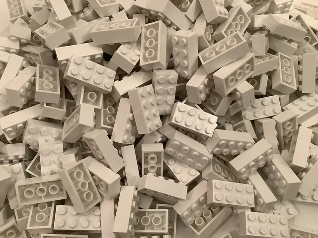 MEGA BLOKS WHITE Blocks Bricks 2X4 Lot 2 Pounds $22.49 - PicClick CA