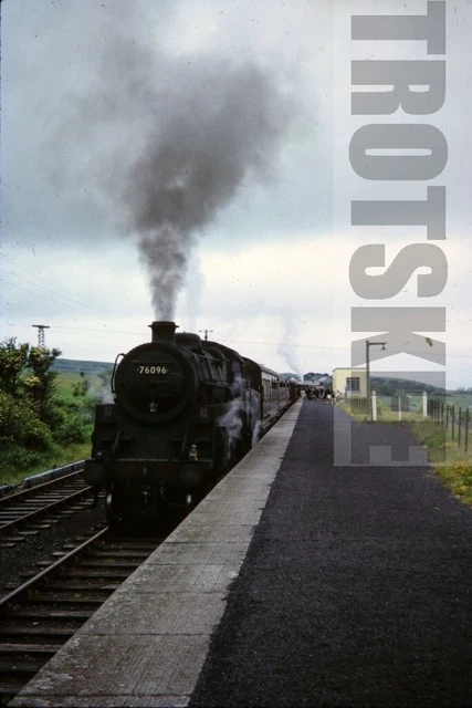 35MM SLIDE BR British Railways Steam Loco 76096 Class BR4 Heads of Ayr ...