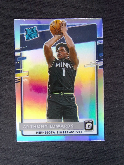 2020-21 PANINI DONRUSS Optic Anthony Edwards #151 RC Rated Rookie Holo ...