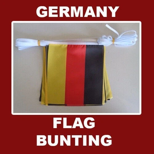 GERMANY FLAG BUNTING 20 Polyester German Deutschland Flags $13.95 ...