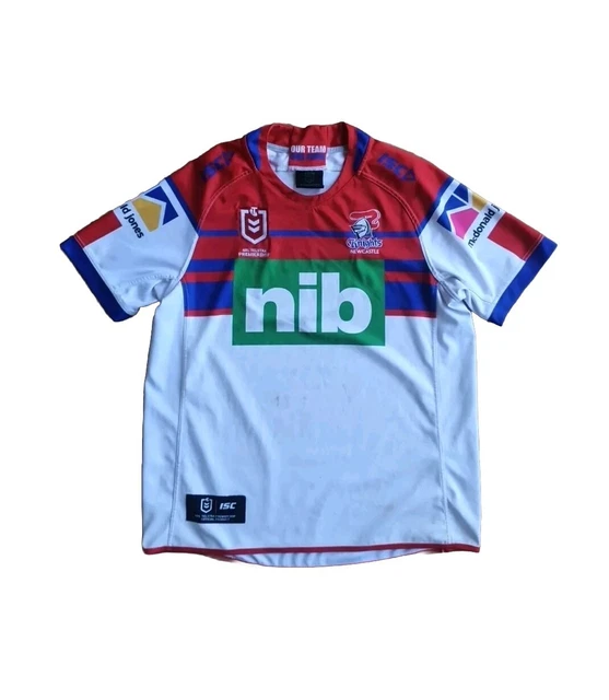 NEWCASTLE KNIGHTS JERSEY XL Rugby League Football NRL NSWRL STAINS $89. ...