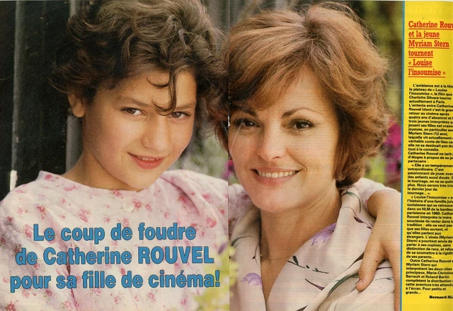 COUPURE DE PRESSE Clipping 1984 Catherine Rouvel et sa Fille (2 pages ...