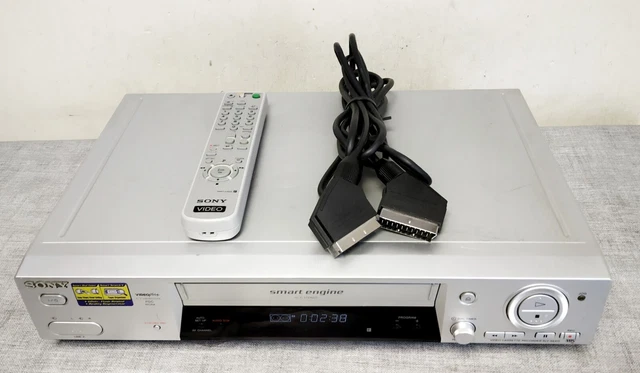 SILVER SONY SLV-SE730 VHS Video Cassette Recorder With Remote Control £ ...
