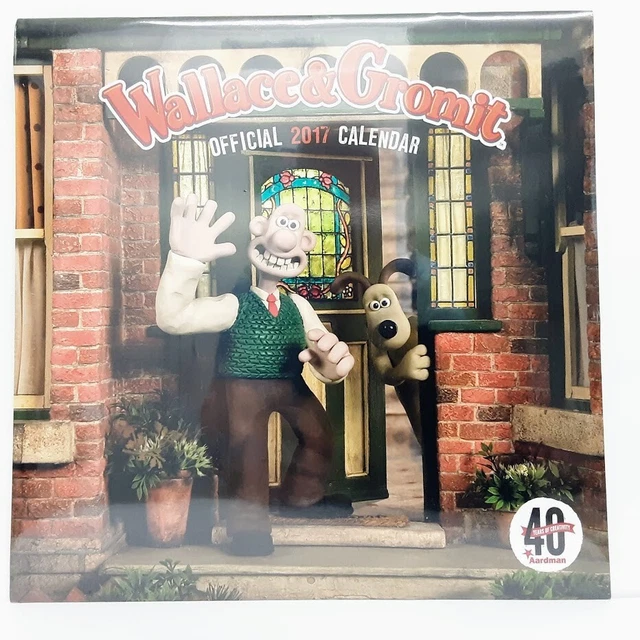 WALLACE AND GROMIT Official Square Wall Hanging Calendar - New & Sealed ...