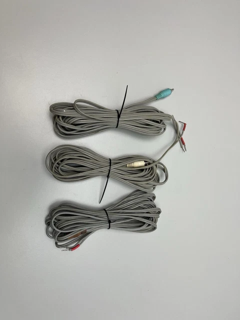 BOSE SPEAKER CABLE Set Silver 3 Piece Lifestyle & Acoustimass M4O £26. ...