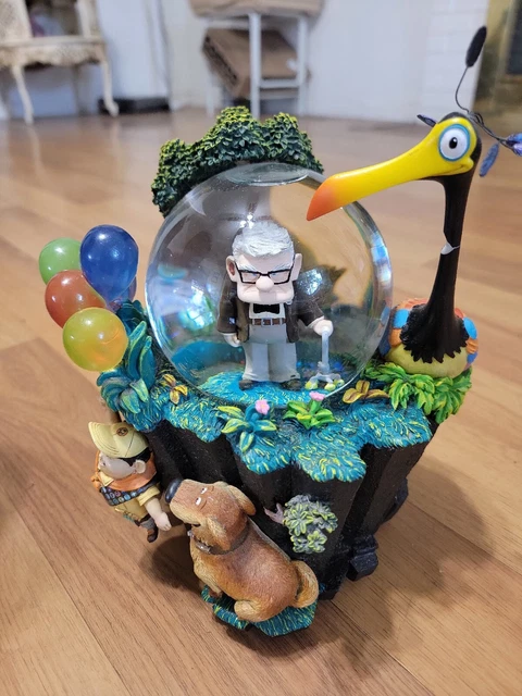 DISNEY PIXAR UP Movie SnowGlobe Balloon House Carl Russell HTF RARE ...