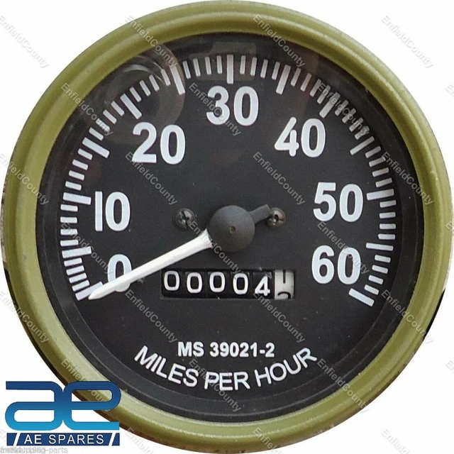 FITS WILLYS MB Ford GPW M38 CJ2A CJ3A Jeeps Speedometer Olive Green ...
