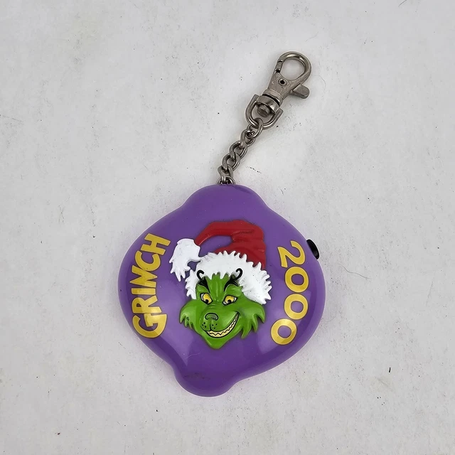 PORTE-CLÉS PORTE-CLÉS DR Seuss The Grinch Who Stole son de Noël violet ...
