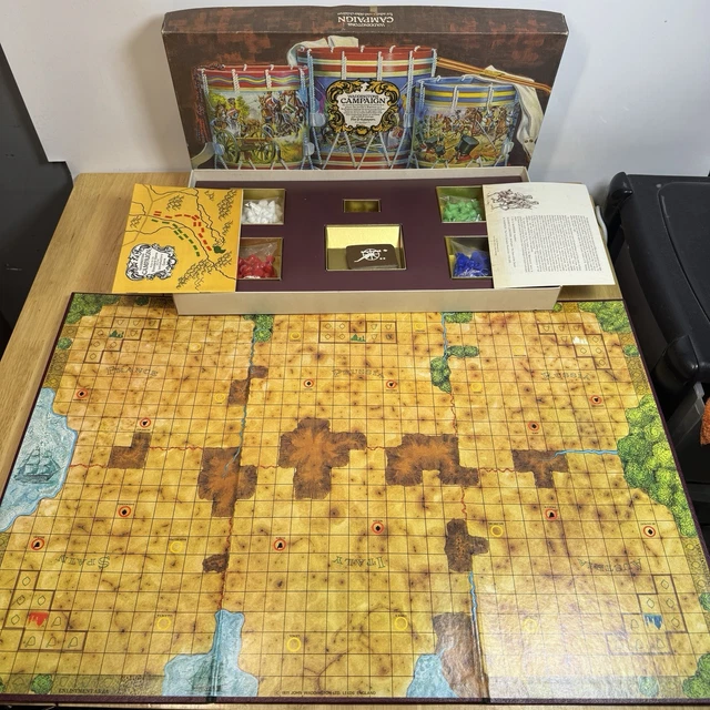 VINTAGE WADDINGTON'S CAMPAIGN Board Game Complete 1970s £14.94 ...