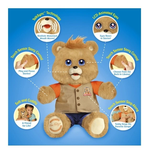 TEDDY RUXPIN STORYTELLING Magical Talking Moving TED BEAR £36.40 ...