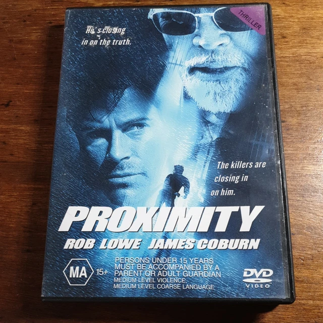 PROXIMITY DVD ROB Lowe James Coburn R4 FREE POST $9.95 - PicClick AU