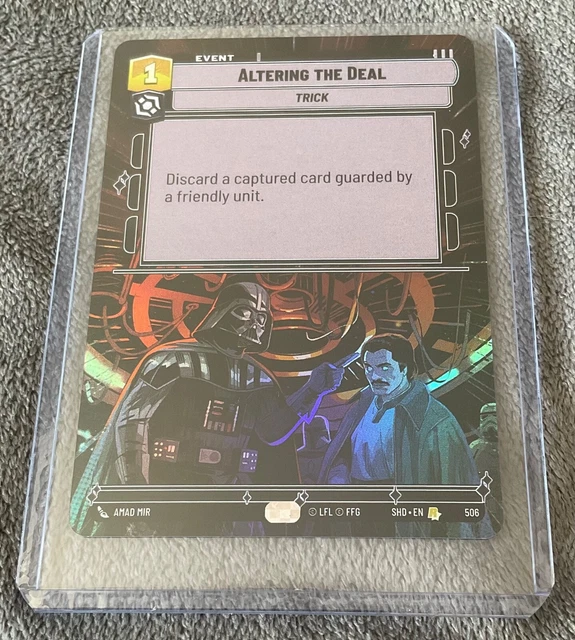 CARTE FEUILLE HYPERESPACE rare Star Wars Unlimited modifiant l'affaire ...