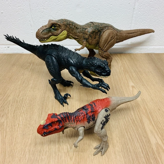 MATTEL JURASSIC WORLD Stomp 'n Escape T-Rex, Scorpios Rex ...