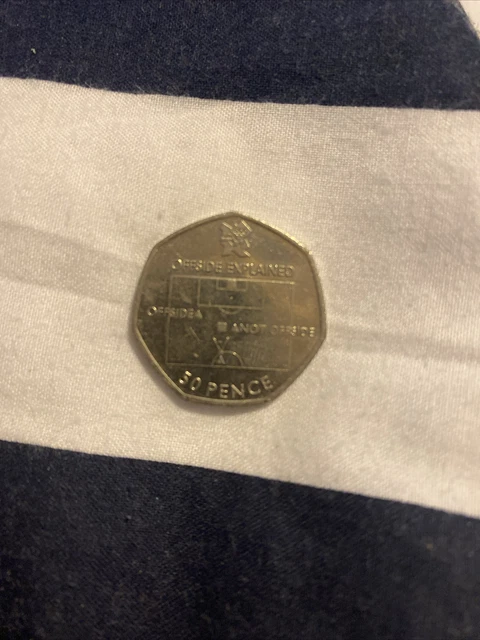 Football Offside Rule 50P FOR SALE! - PicClick UK
