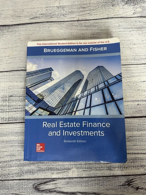 “INTERNATIONAL ED” ISE Real Estate Finance & Investments by William B ...