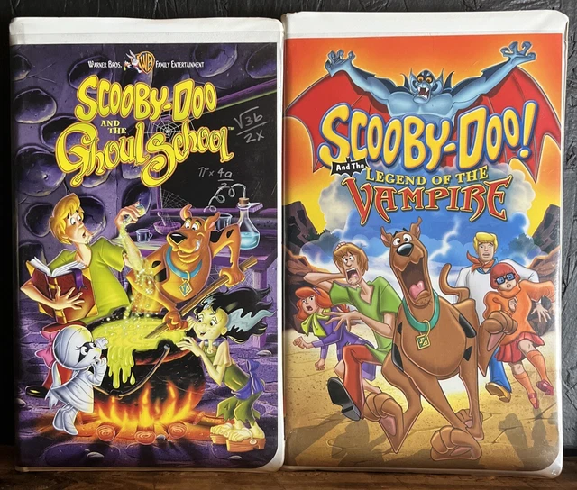 SCOOBY DOO VHS Lot (2) Ghoul School & Legend Of The Vampire ~ Hannah ...