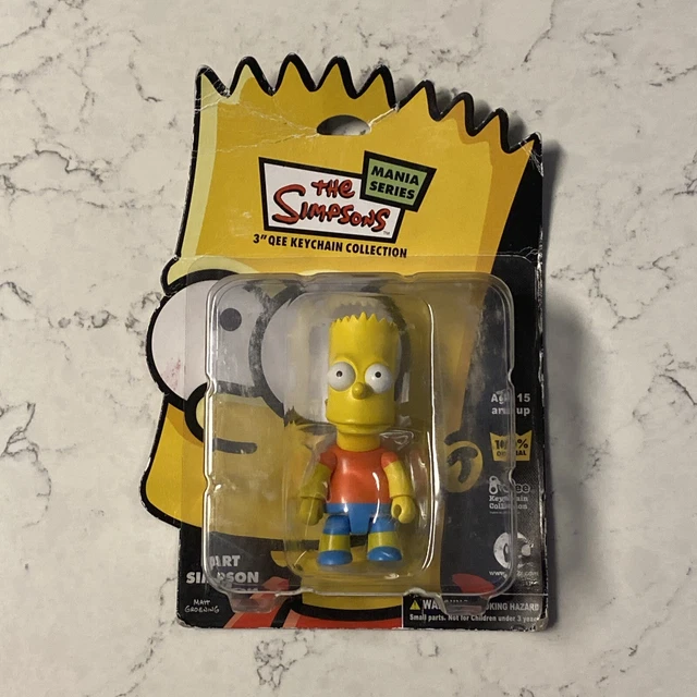 THE SIMPSONS MANIA Series 3" Qee Bart Simpson Key Chain - Normal Bart ...
