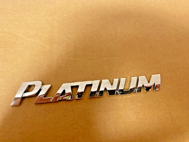 OEM TOYOTA TUNDRA 4Runner Sequoia Tacoma Platinum Side Chrome Letters ...